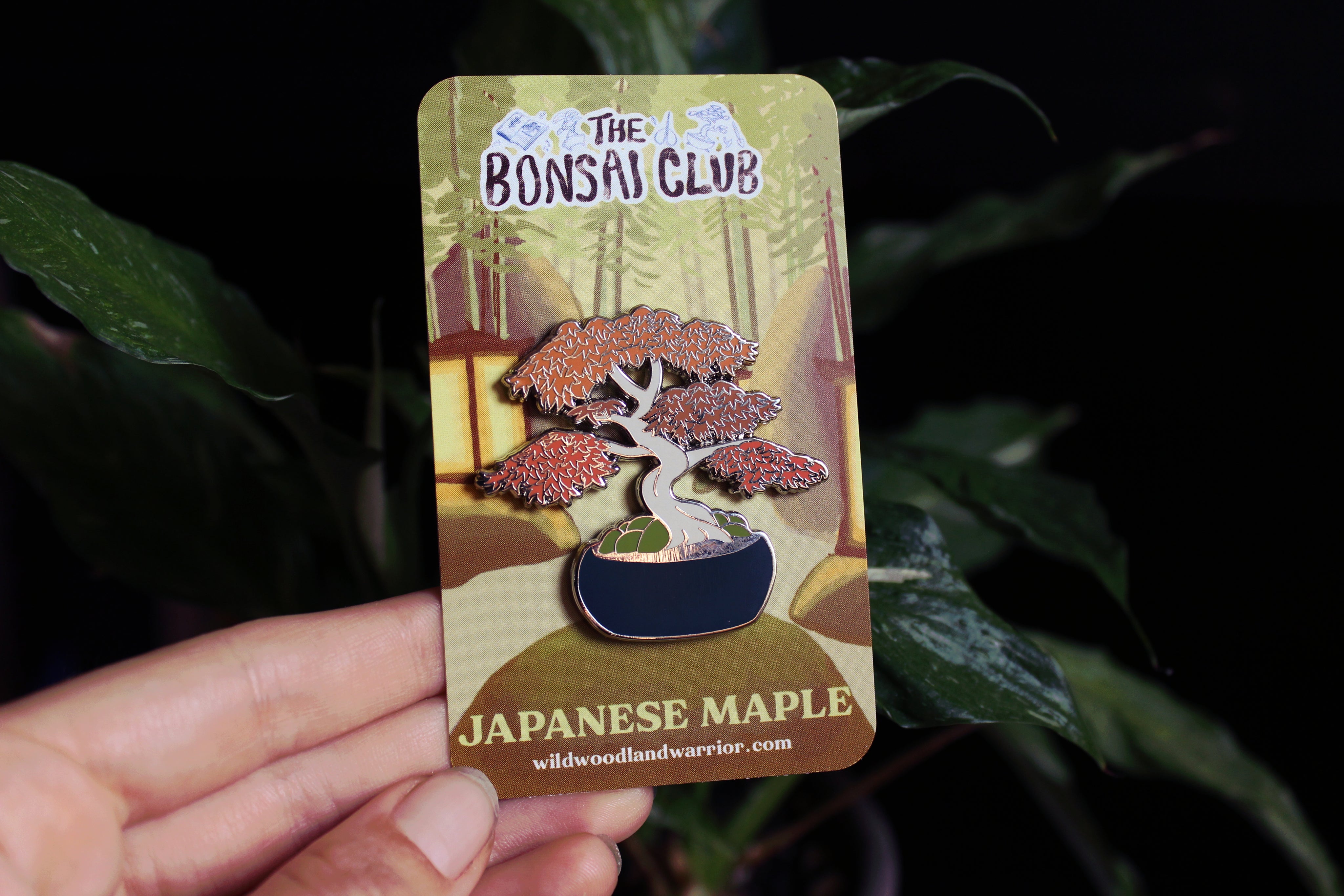 Japanese Maple Enamel Pin | The Bonsai Club – Wild Woodland Warrior